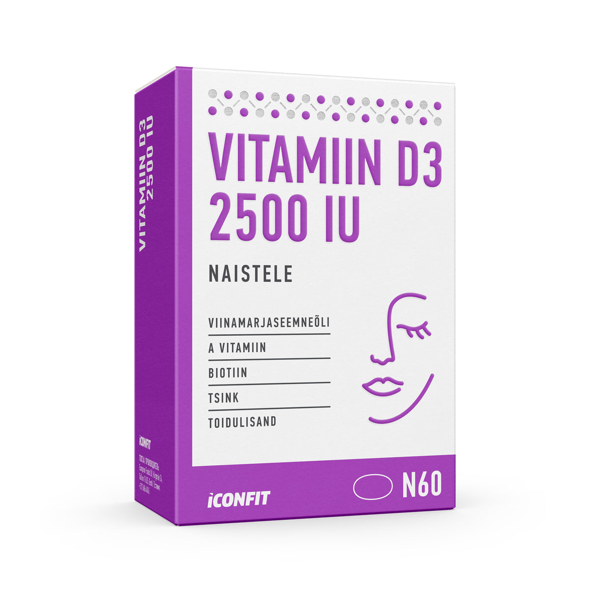 ICONFIT Vitamin D3 for women 2500 IU (60 Capsules) — ICONFIT Collagens, Health & Sports Nutrition